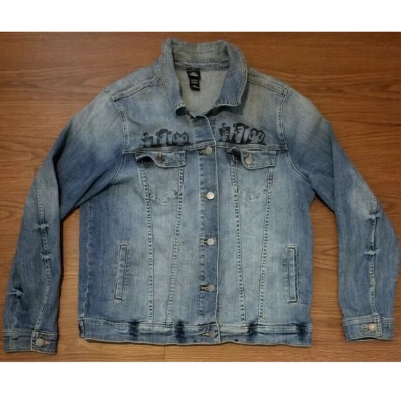 Hot Topic | Jackets & Coats | Jack Skellington Jean Jacket | Poshmark